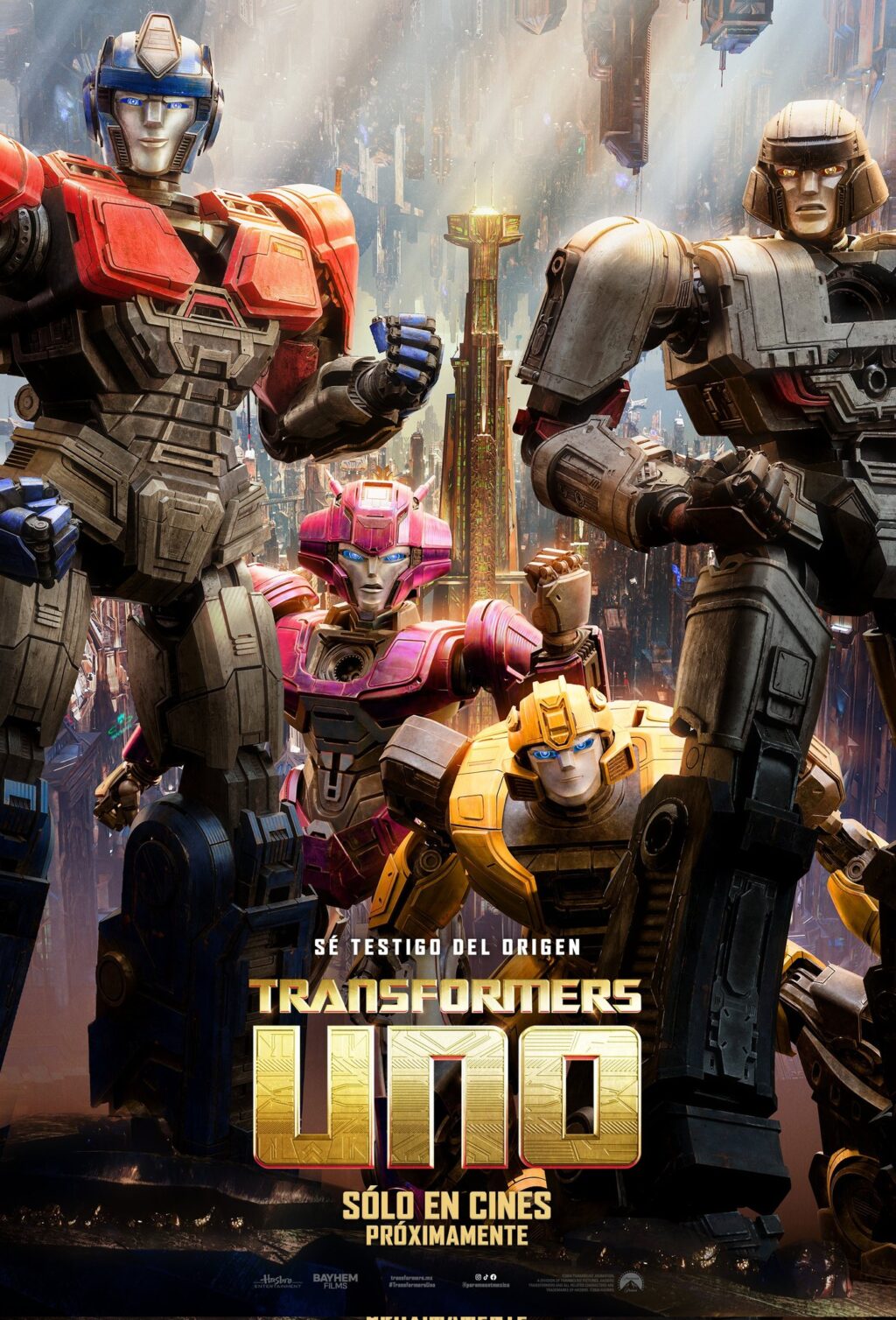 Nuevo póster oficial de Transformers Uno – M C P